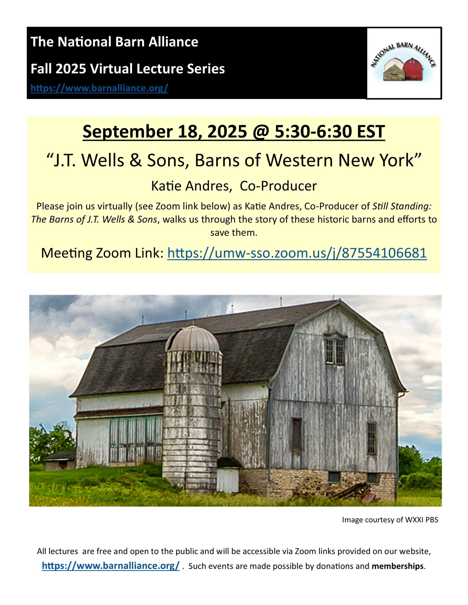 “J.T. Wells & Sons, Barns of Western New York”: Presented as part of ...